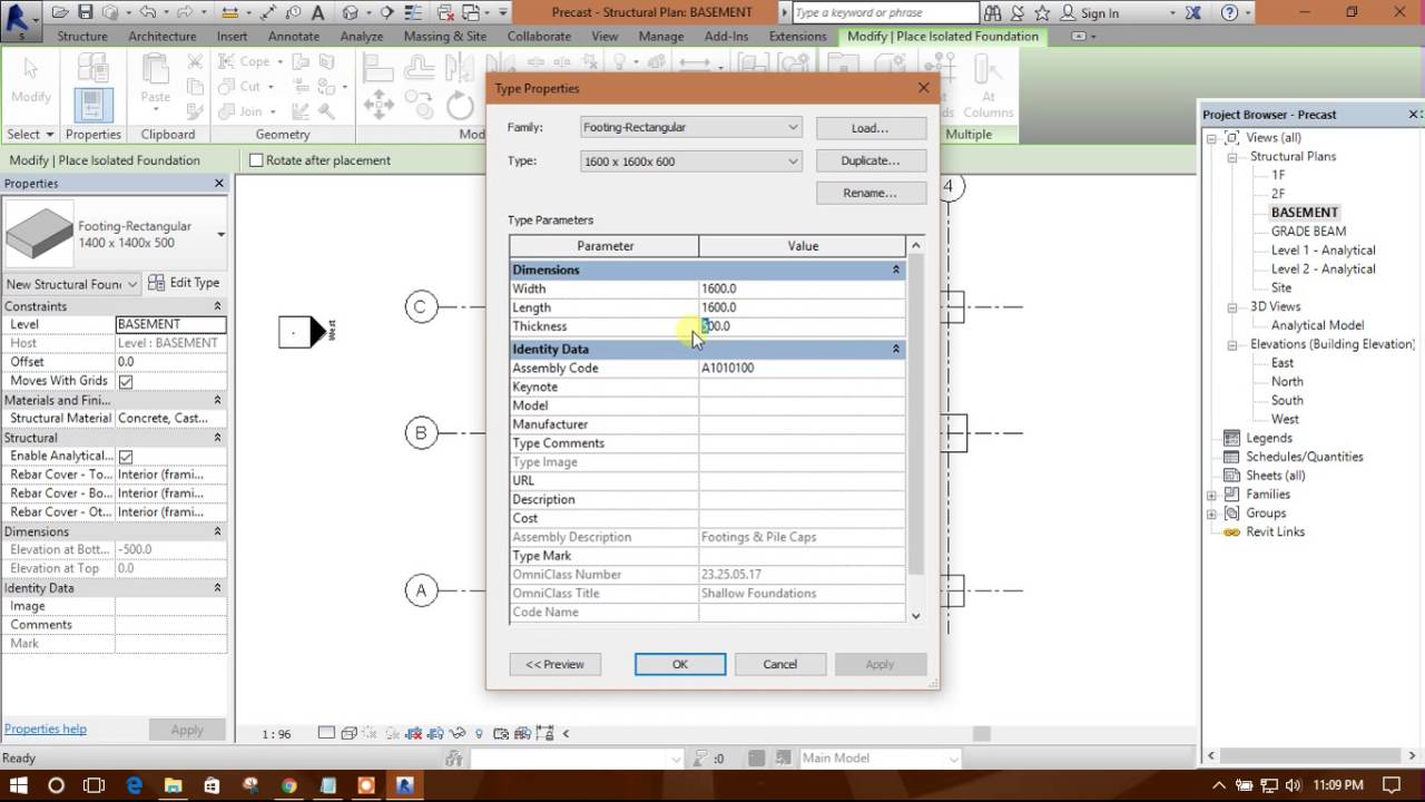 Precast Concrete Detailing in Revit Structure-Part 1 - YouTube