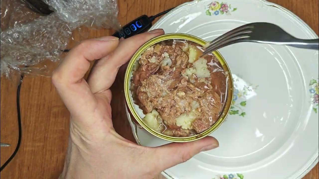 Тушенка Барс, высший сорт. Распаковка, дегустация. Стратегический запас ...