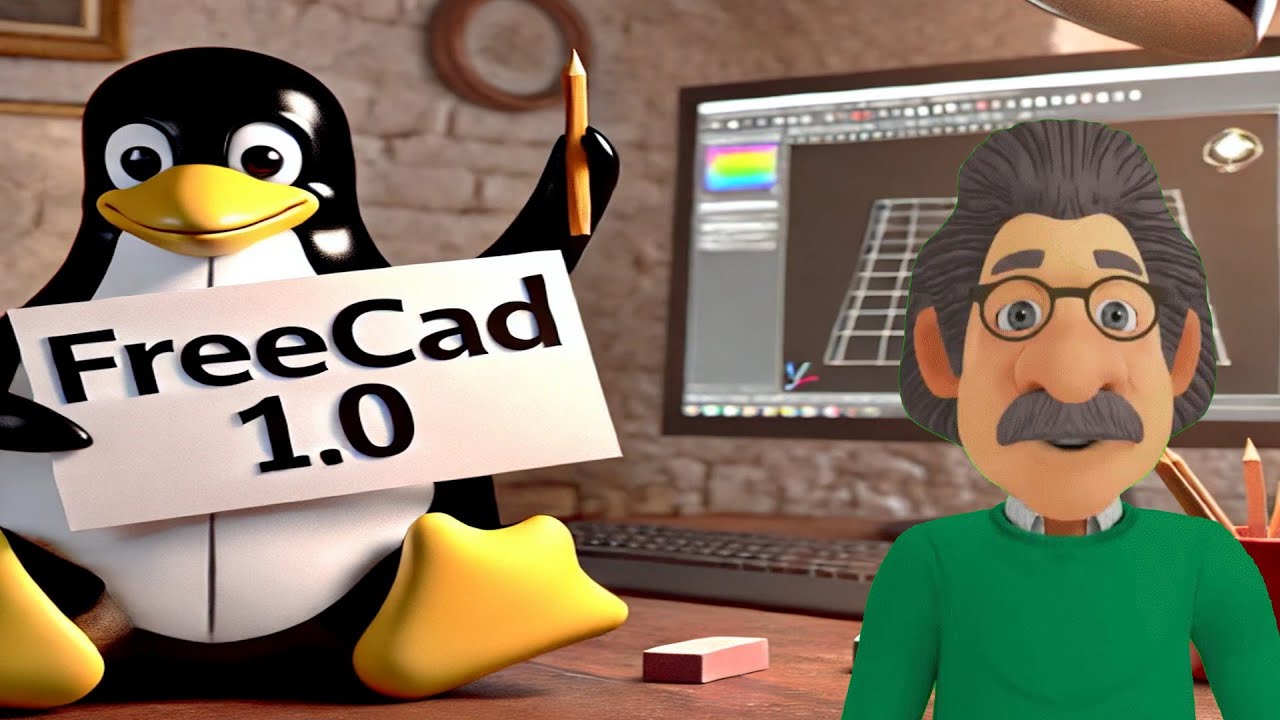 Linux, après 22 ans d’acharnement voici FreeCAD 1.0 dans les bacs ! - YouTube