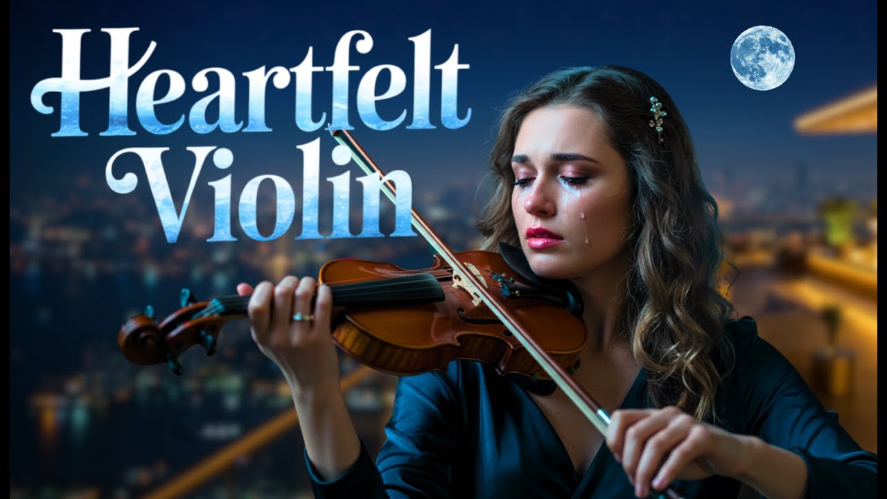 Violin Lament on Sky Bar 💔 | Emotional Sad Violin Music Under City ...