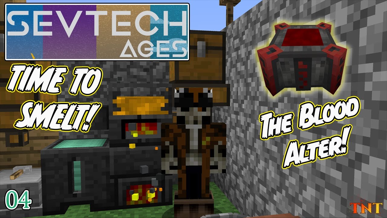Ore Smelting & Blood Magic Time!! EP 04 Neko Tech Evolution SevTech ...