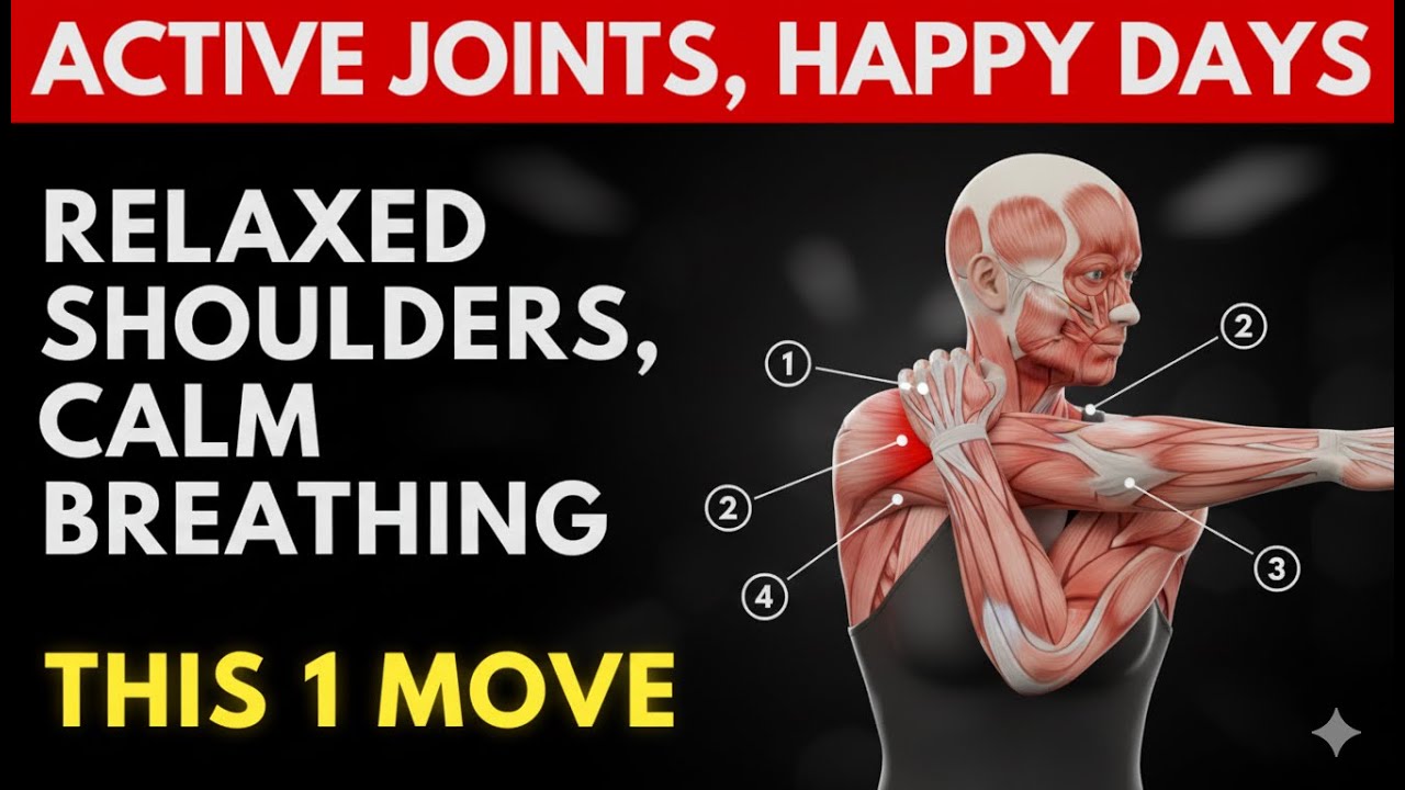 Slow Shoulder Stretch for Relaxed Shoulders and Calm Breathing After 60 ...