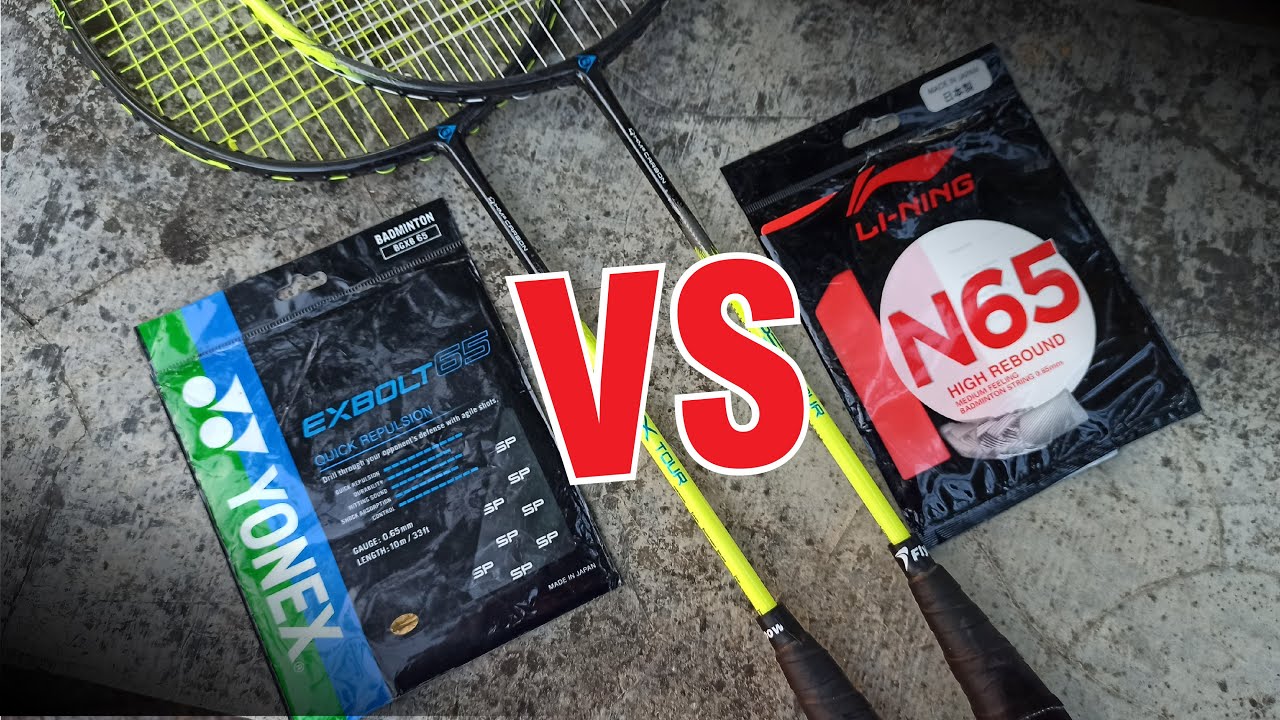 Yonex Exbolt 65 Vs Lining N65 YouTube