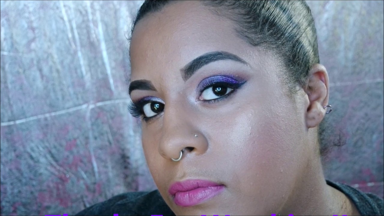 Purple Prom Makeup Look - YouTube
