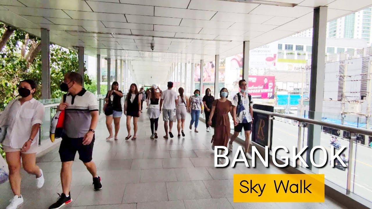 Sky walk BKK | Bridge Elevated Walkway Bangkok Thailand - YouTube