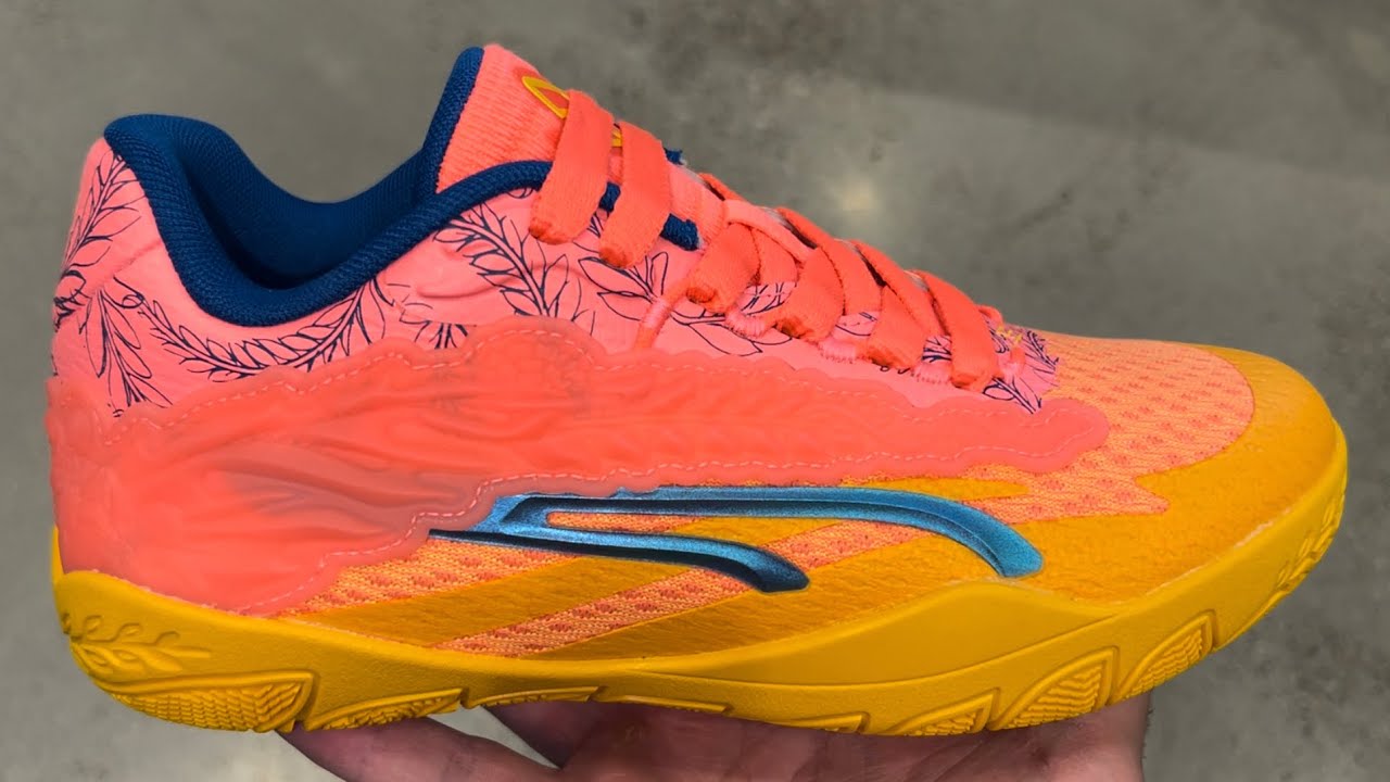 Puma Stewie 3 Dawn Yellow Peach Basketball Shoes - YouTube
