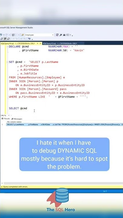 How do you print your messages?#sql #sqlserver #database #dba #data #dataengineering # ...