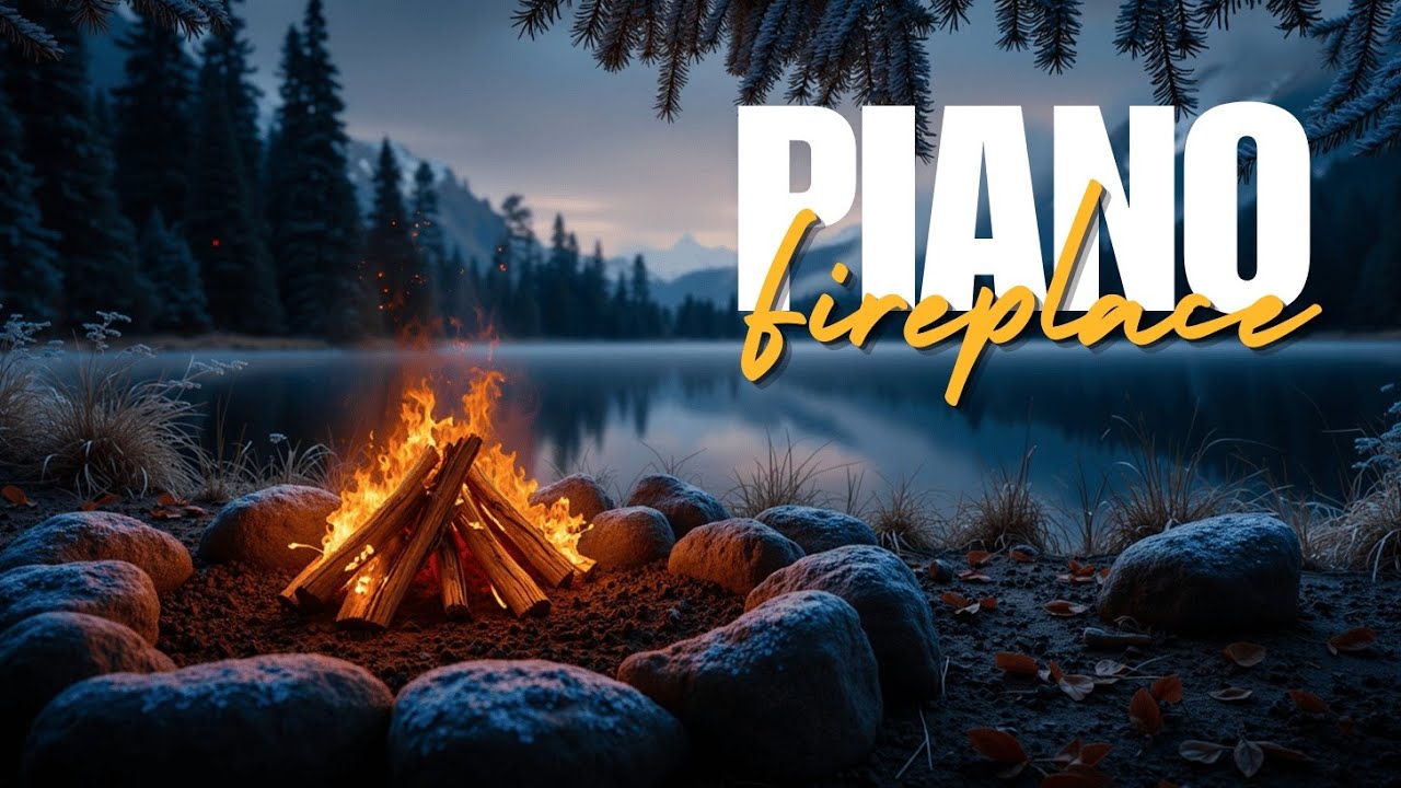 Cozy Fireplace Piano Relaxation | Soothing Instrumental Music for Sleep ...