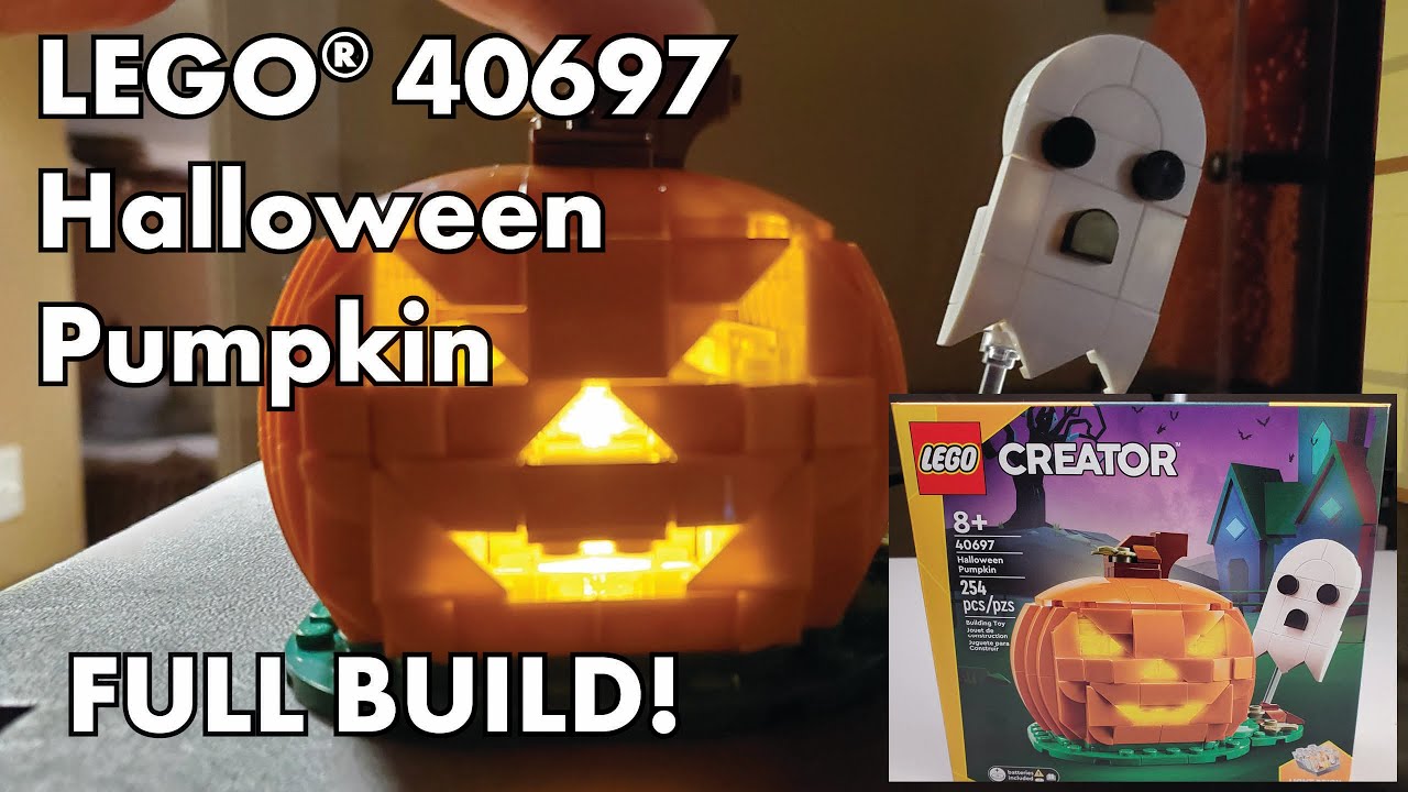 LEGO 40697, Halloween Pumpkin, Full Build - YouTube