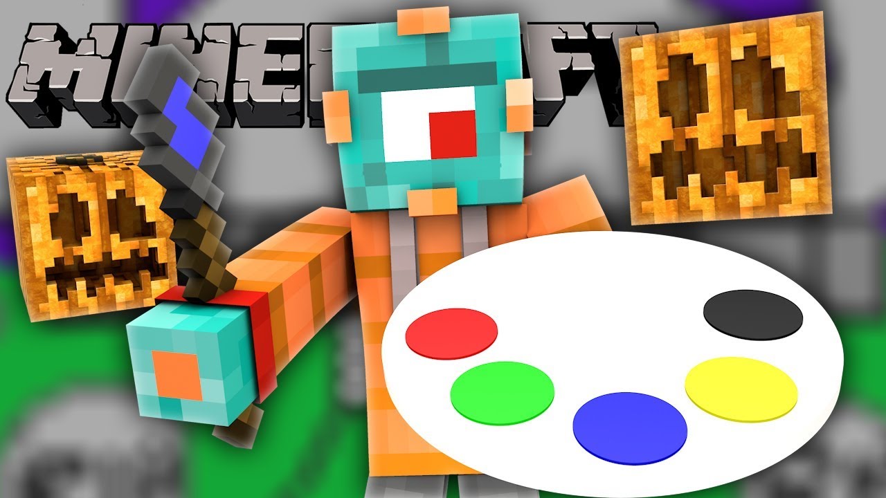 PAINTING SPOOPY THINGS IN MINECRAFT! | MicroGuardian - YouTube
