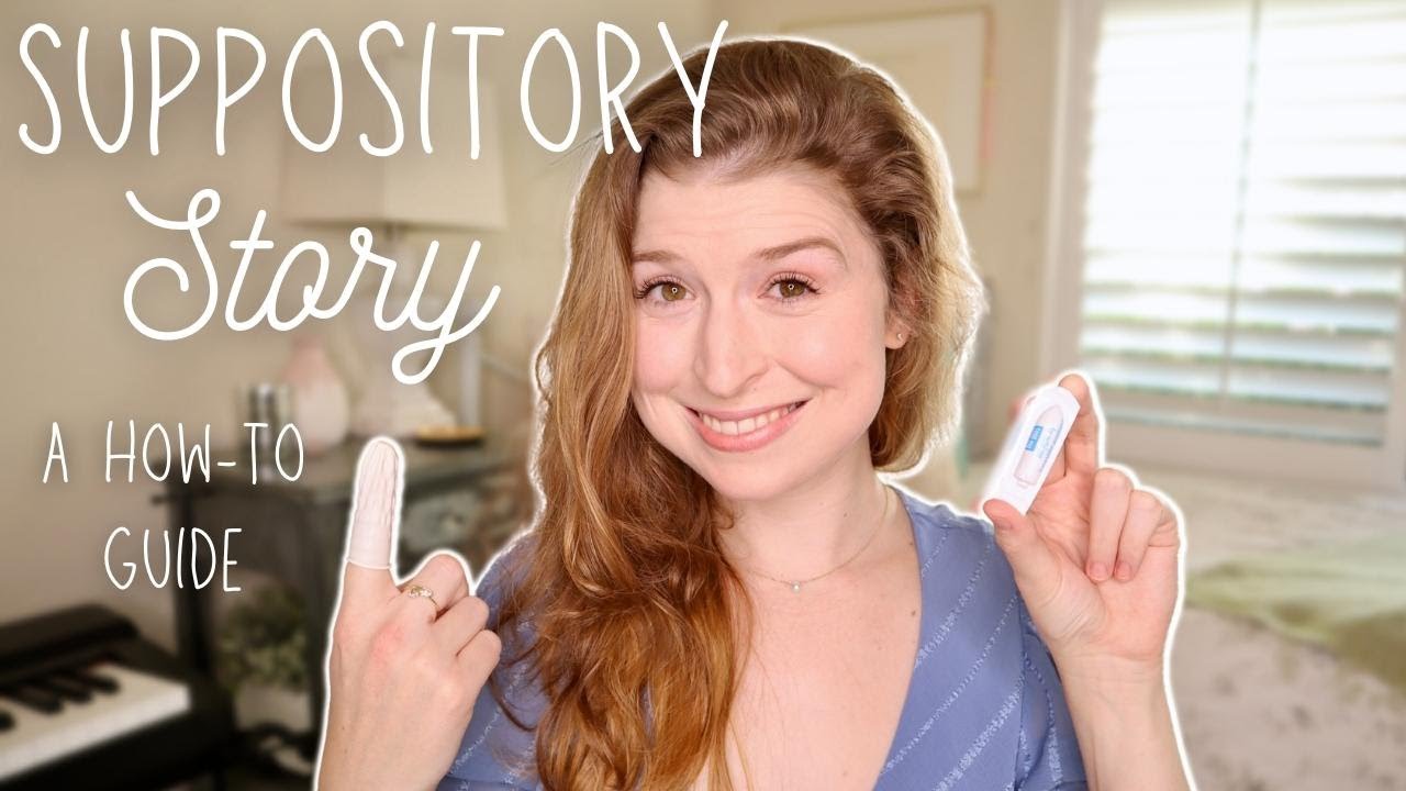 Girl Inserts Suppository
