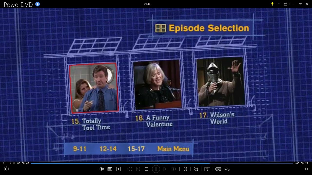 Home Improvement:The Complete Sixth Season Disc 2 2007 DVD Menu ...