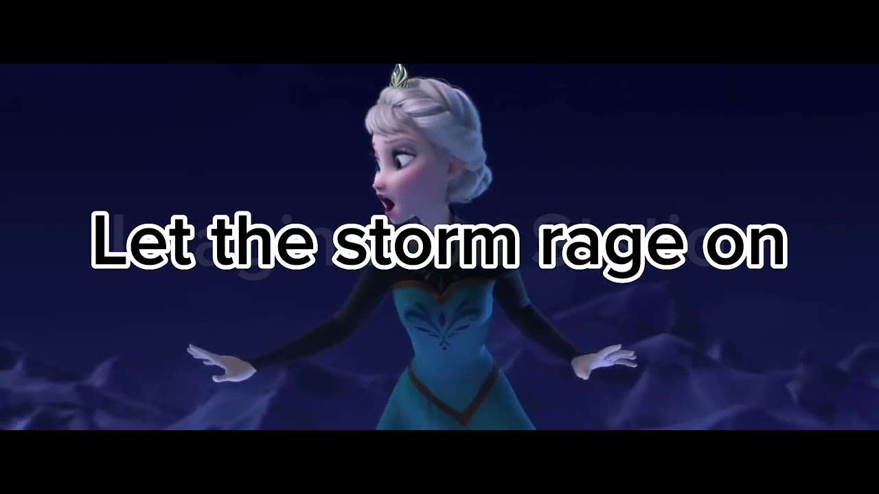 Frozen-Let it go full lyrics. #frozen #elsa - YouTube
