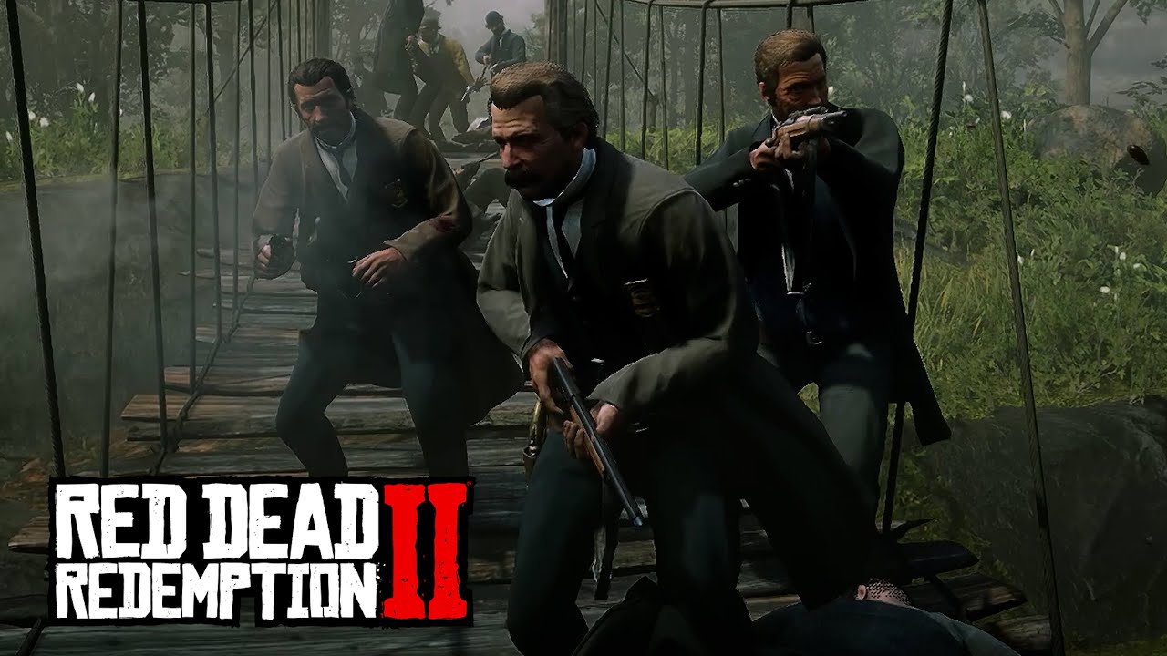 RDR2 NPC Wars 5 | The Pinkertons raid on Butcher Creek I - YouTube
