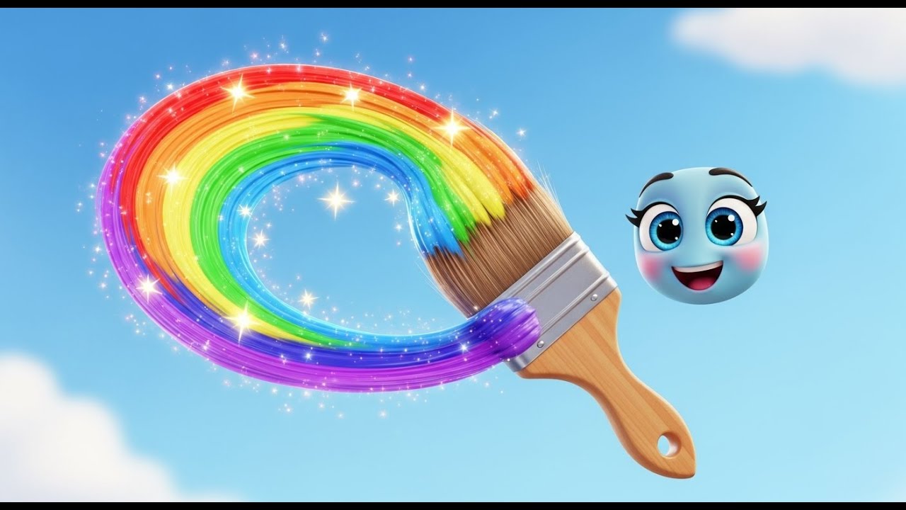Colors of the Magic Paintbrush 🎨 | Learn Colors for Kids | Fun ...