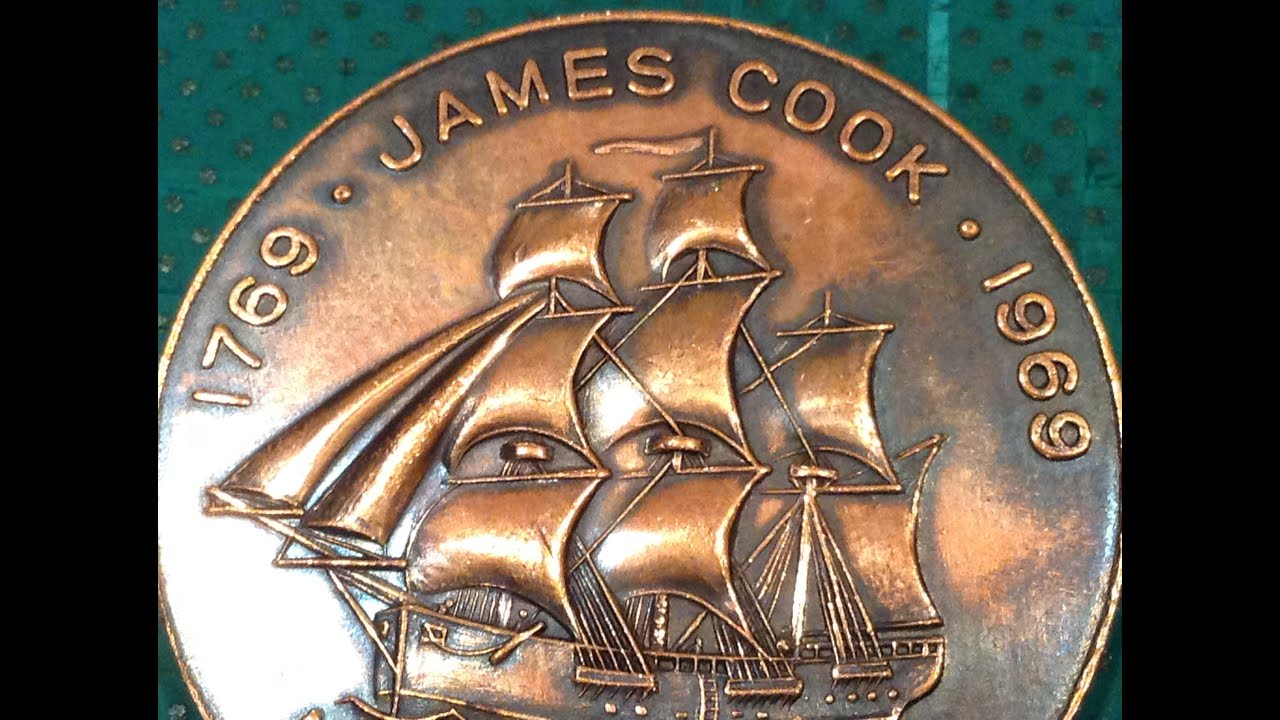 Coin of the Day (#34) - 26th August 2014 - Capt. James Cook Medallion ...