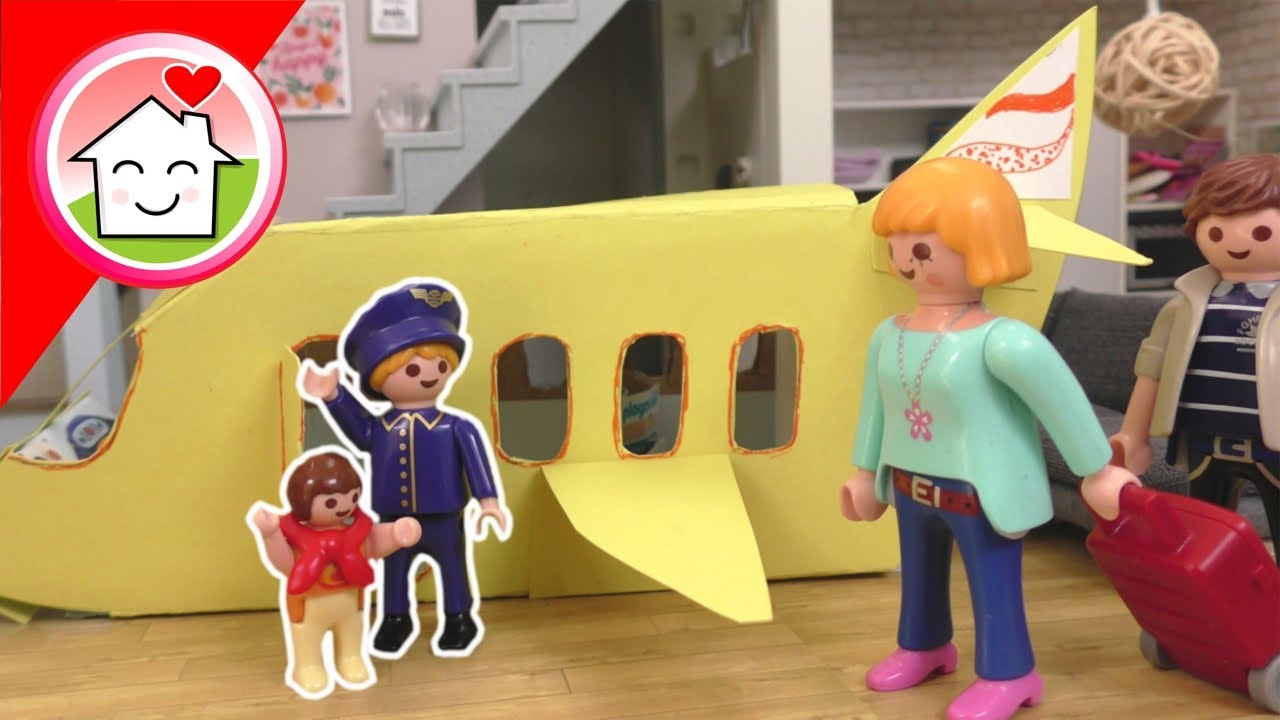 Playmobil Familie Hauser - Ein eigenes Flugzeug - Geschichte mit Anna ...