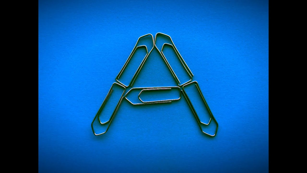 How We Organize Ourselves: My Paper Clip Alphabet - YouTube