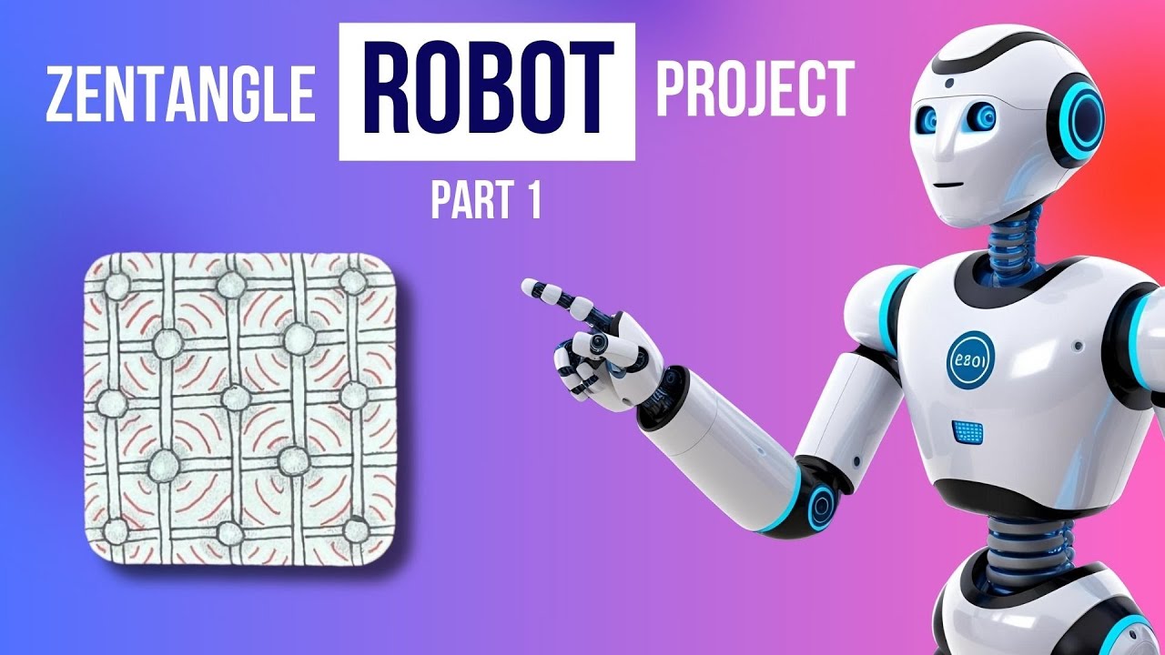 Zentangle Robot Project, Pt 1 - Ciceron | Fun and Easy Sci-Fi Drawing ...