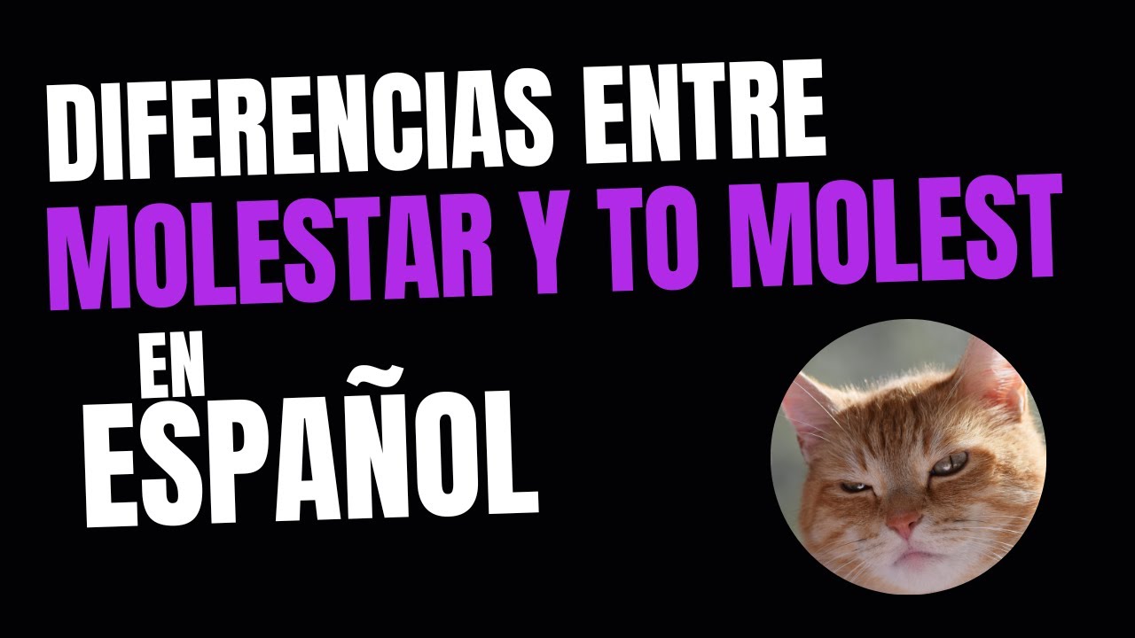 Cómo usar 'MOLESTAR' en Español y su diferencia con TO MOLEST ...