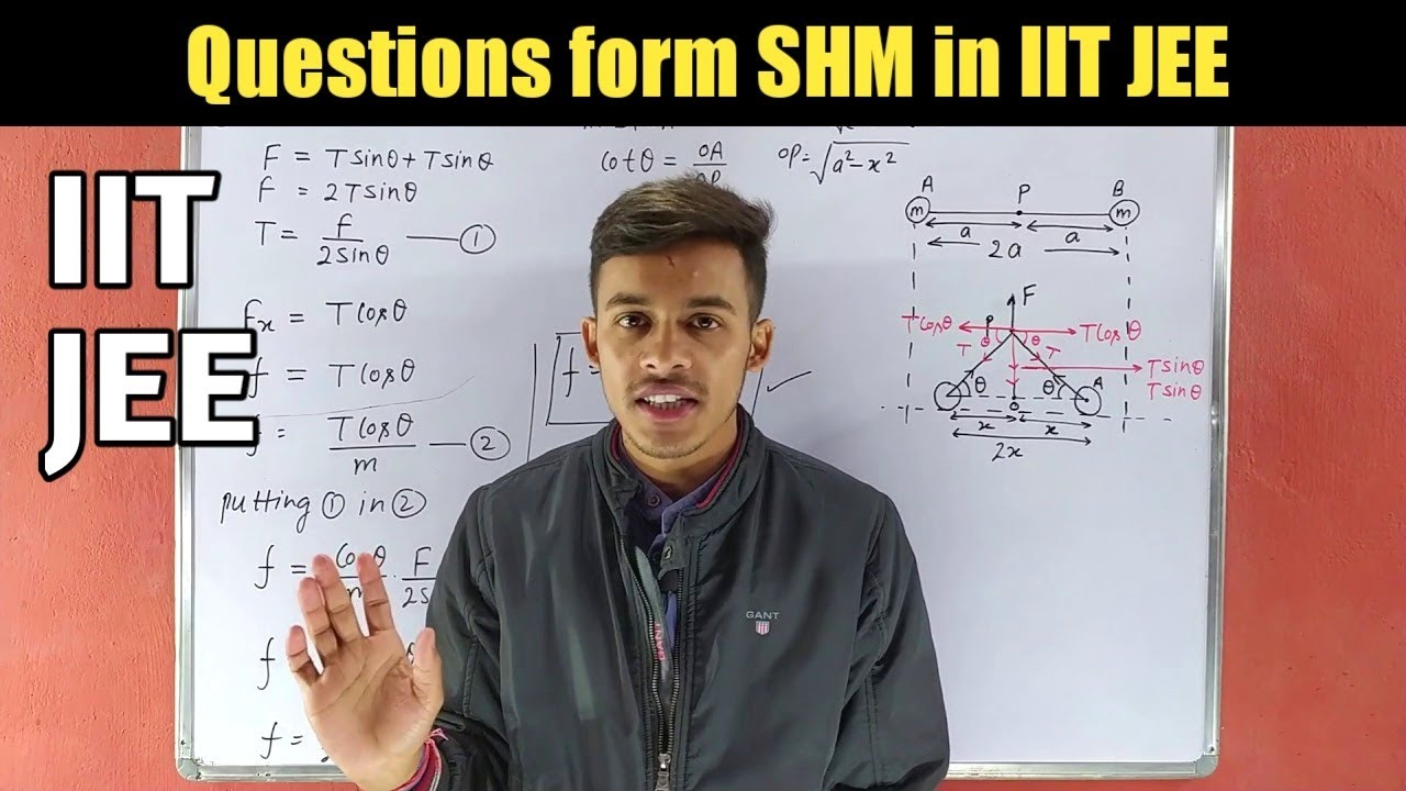 Question asked in IIT JEE from SHM | SHM 20 | For class 11th and b.sc ...