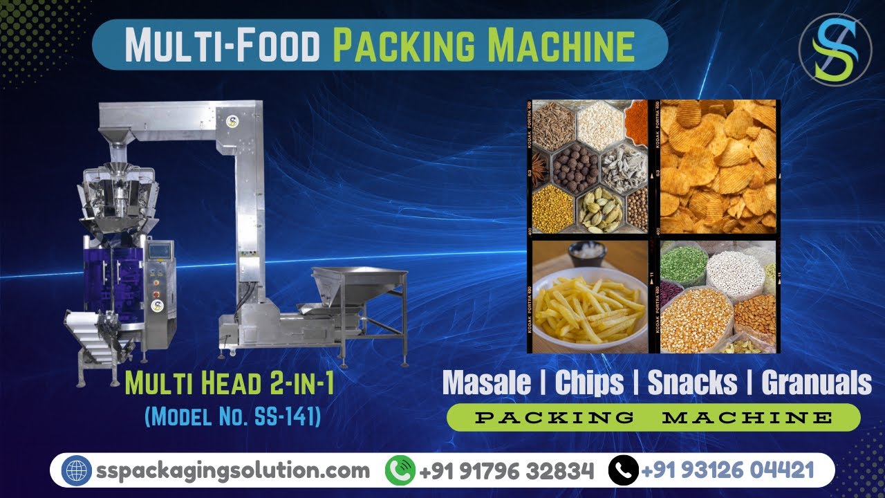 Food Packing Machine for Spices, Snacks, Grains and More - YouTube