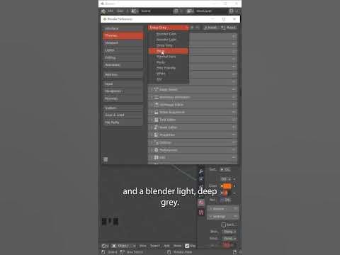 How to Change UI Themes in Blender #blender #tutorial #tipsandtricks ...