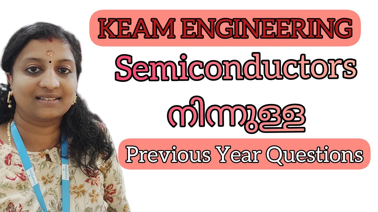 KEAM Engineering PYQ Semiconductors - YouTube