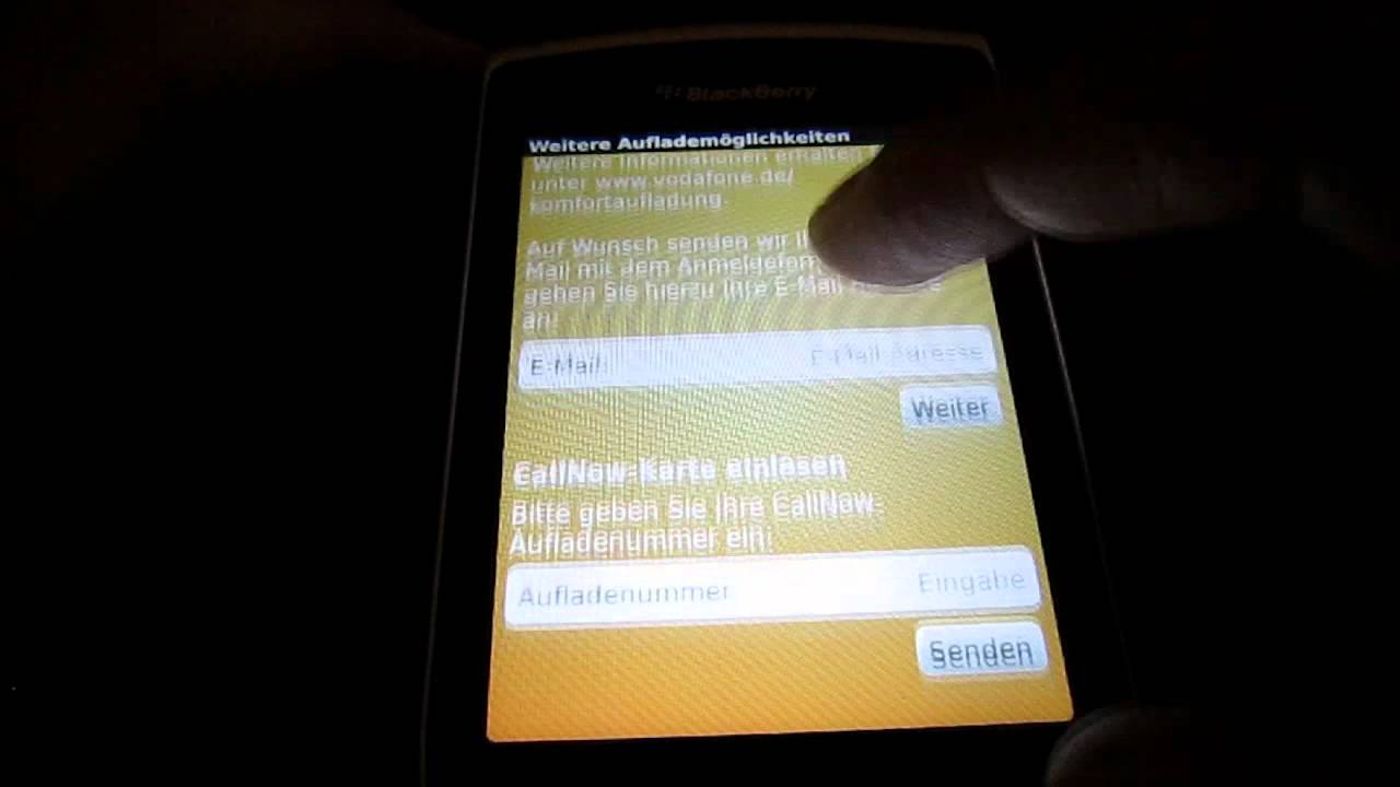 Vodafone Mein CallYa für BlackBerry Smartphone - YouTube
