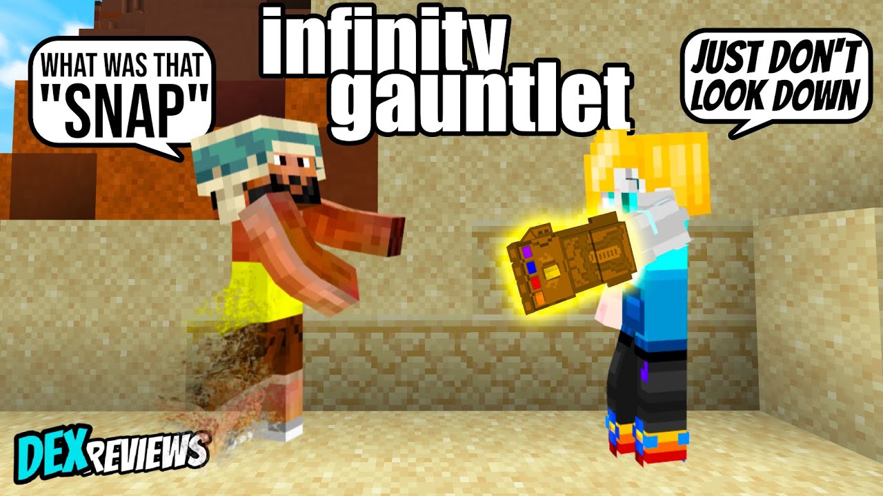 Infinity Gauntlet Addon for Minecraft Bedrock - Dex Review - YouTube