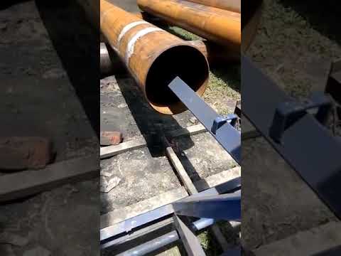 Internal pipe blasting - YouTube