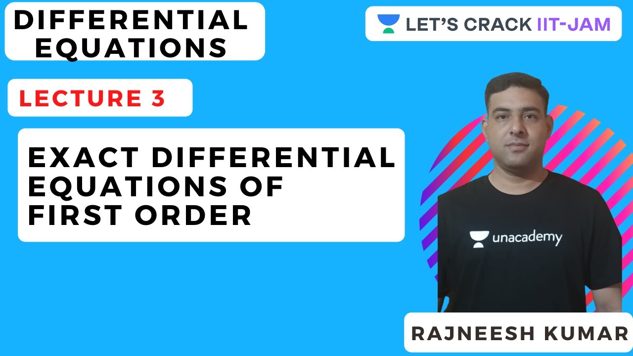 Differential Equations | Exact Differential Equations of First Order ...
