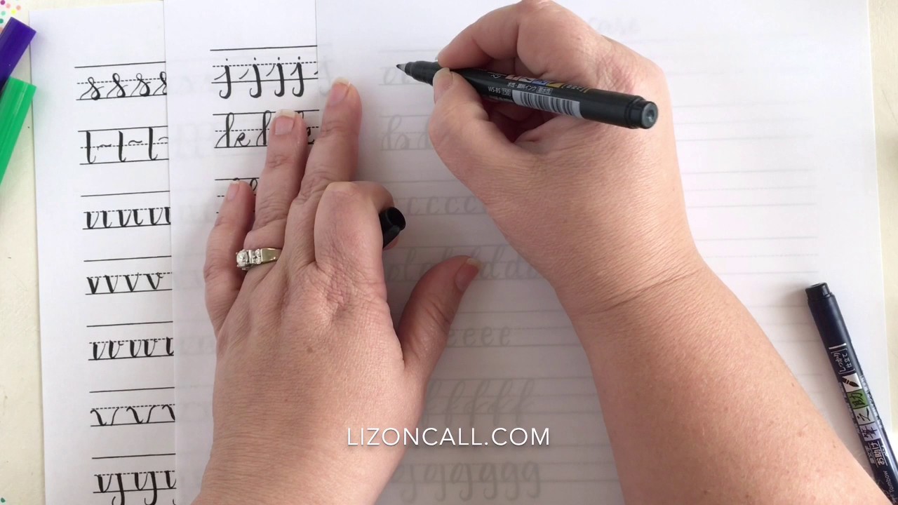 Hand Lettering Practice Sheets - YouTube
