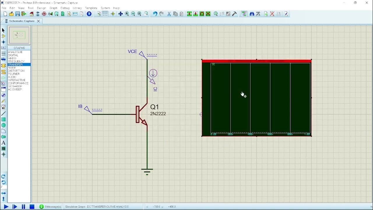 CE INPUT OUTPUT CHARACTERISTICS USING TRANSFER FUNCTION PROTEUS VSM - YouTube