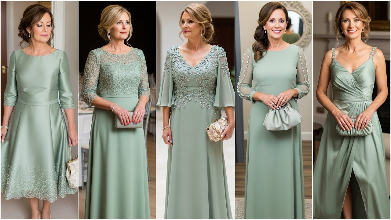 Sage Green Colored Mother of the Bride Dresses - Sage Green Mother of ...