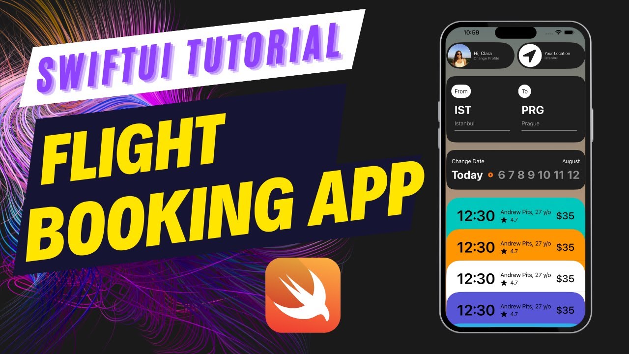 Master Swiftui Create A Flight Booking App Youtube
