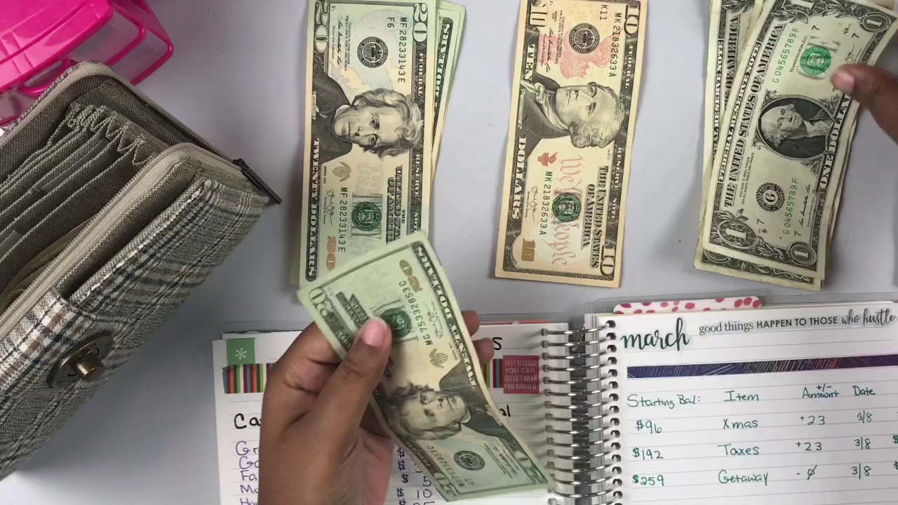 Sinking Funds Setup | Cash Envelope Stuffing | Bella Taylor Cash Wallet ...