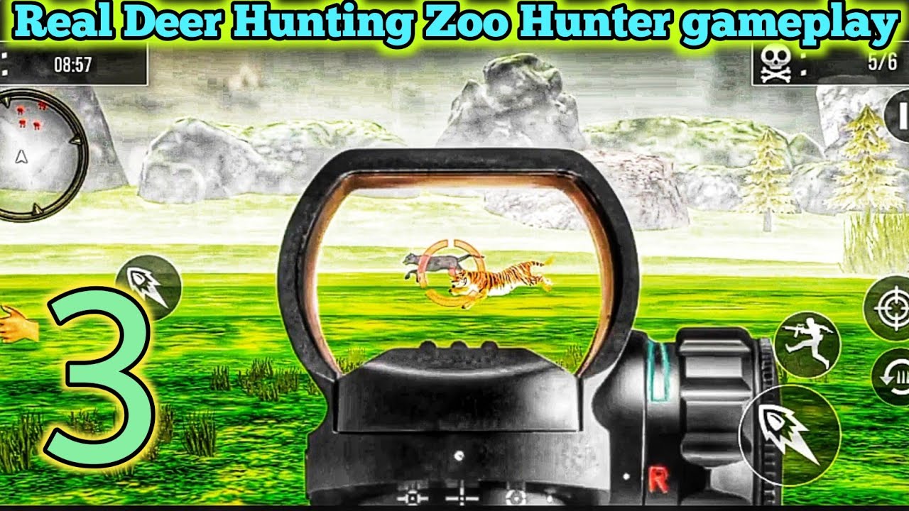 Real Deer Hunting Zoo Hunter gameplay | Dinosaur Hunting Gun Games ...