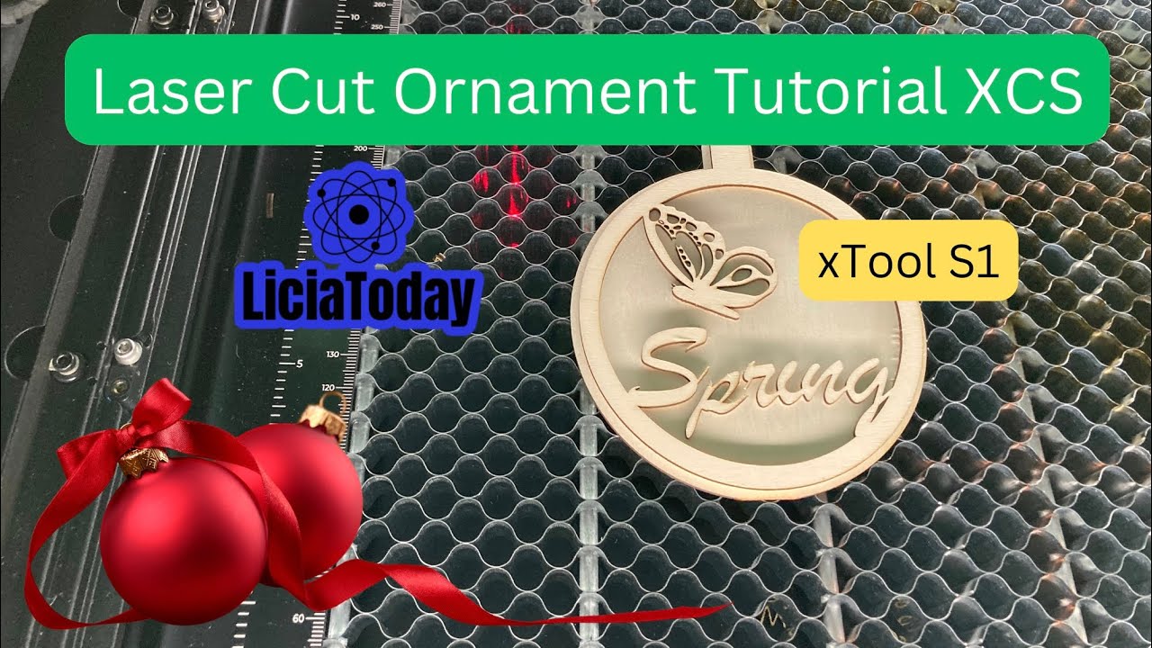 How to Design Ornament xTool Creative Space XCS xTool S1 Laser Cut ...