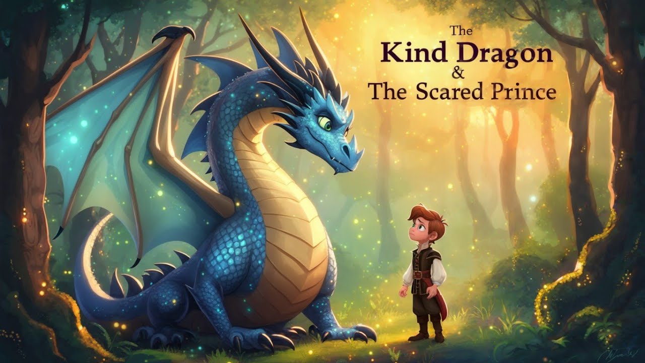 The Kind Dragon and the Scared Prince | Animated Fairy Tale for Kids ...
