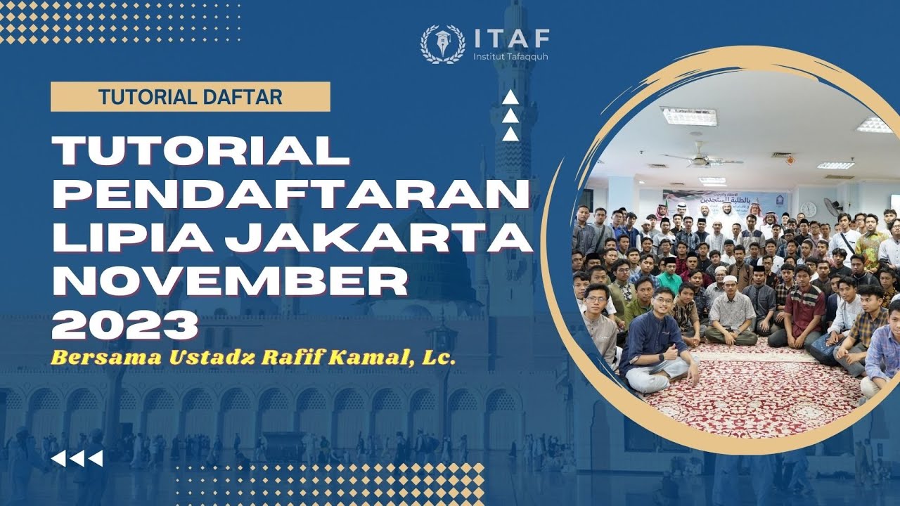 Tutorial Pendaftaran Jakarta LIPIA November 2023 - YouTube