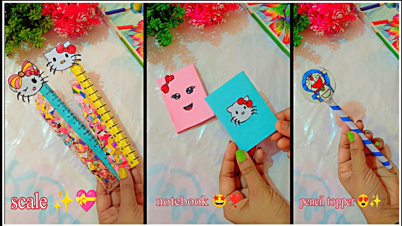 easy art and craft ideas/ school craft ideas/ school supplies craft ...