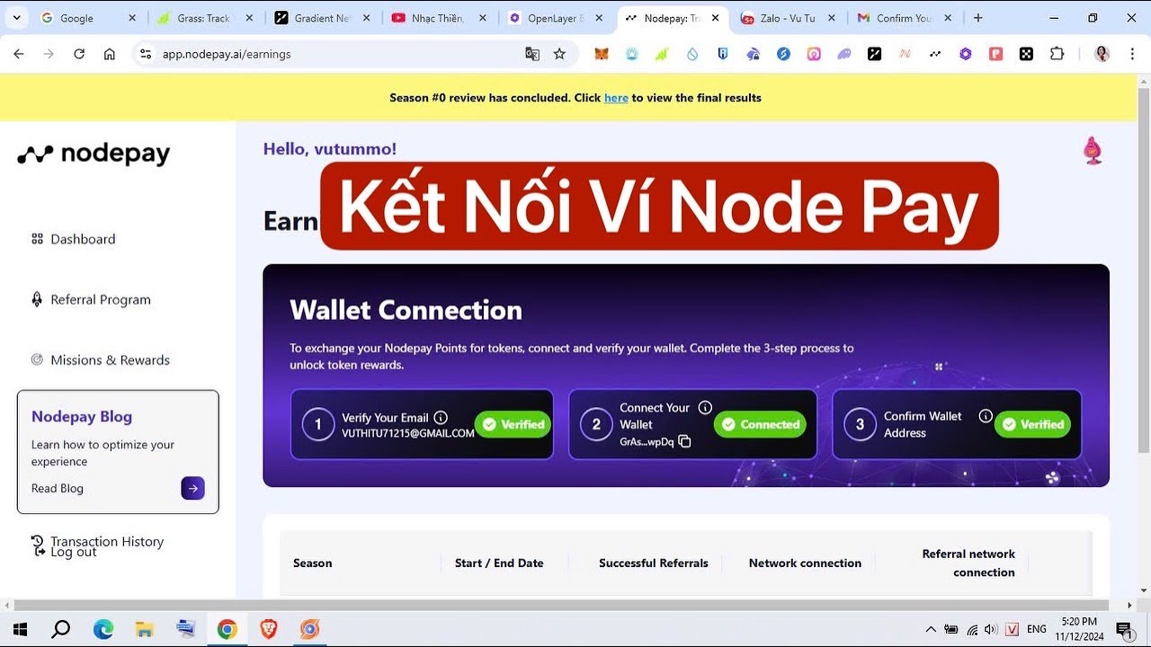 Hướng Dẫn Kết Nối Ví Node Pay / Những Lưu Ý Cần Làm Trước Khi List Sàn - YouTube