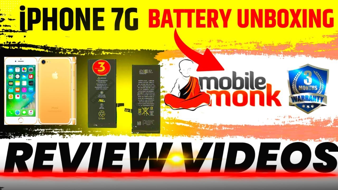 iPhone 7g battery unboxing mobilemonk website review - YouTube