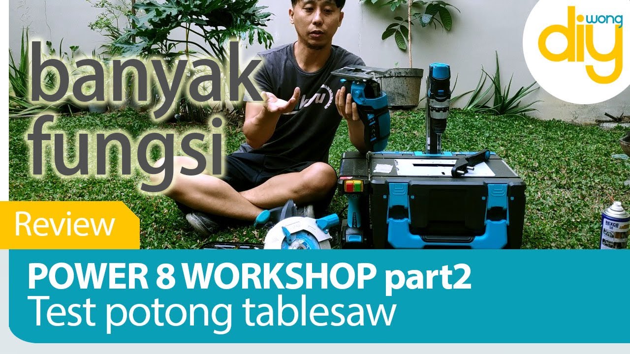 REVIEW DAN TEST PENGGUNAAN POWER 8 WORKSHOP MESIN SERBAGUNA UNTUK HOBI ...