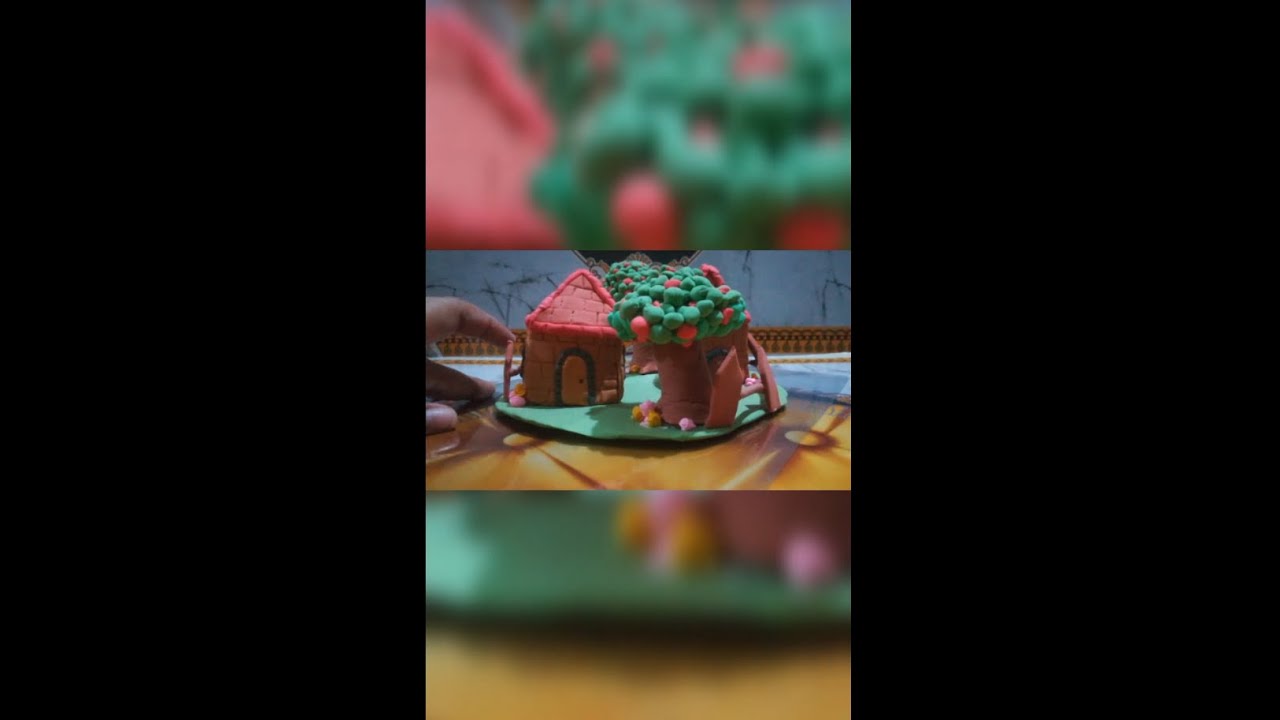 How to make a beautiful clay house ( step by step ) - YouTube