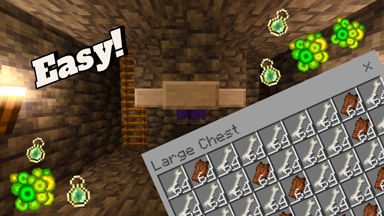 *EASY* Spawner XP Farm Minecraft Bedrock 1.21 - YouTube