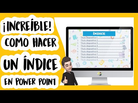 COMO HACER UN INDICE EN POWERPOINT ¡FÀCIL y RÀPIDO! 🎨🎨🎨 - YouTube