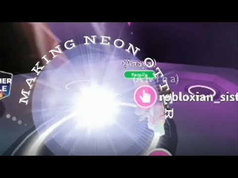 Making NEON OTTER in ADOPT ME (ROBLOX) - YouTube
