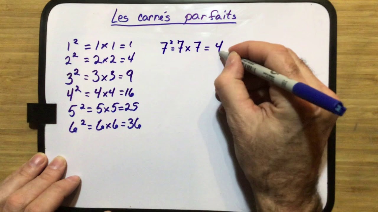 explication carré parfait - YouTube